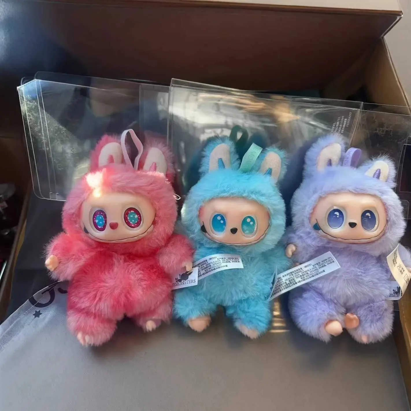 Labubu 3rd Gen Silicone Pendant Aurora Soft Toys Keychain Doll Cute ...