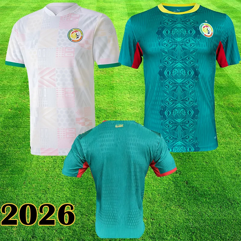 World Cup Senegal Soccer Jersey Set Mens & Kids Kits With Sarr, Diallo ...