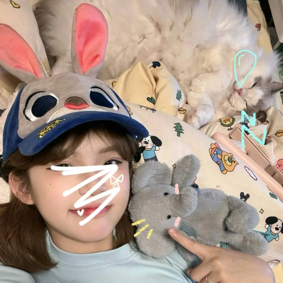 custom New Rabbit Bowler Zootopia Police Officer Judy Children'S Adult ...