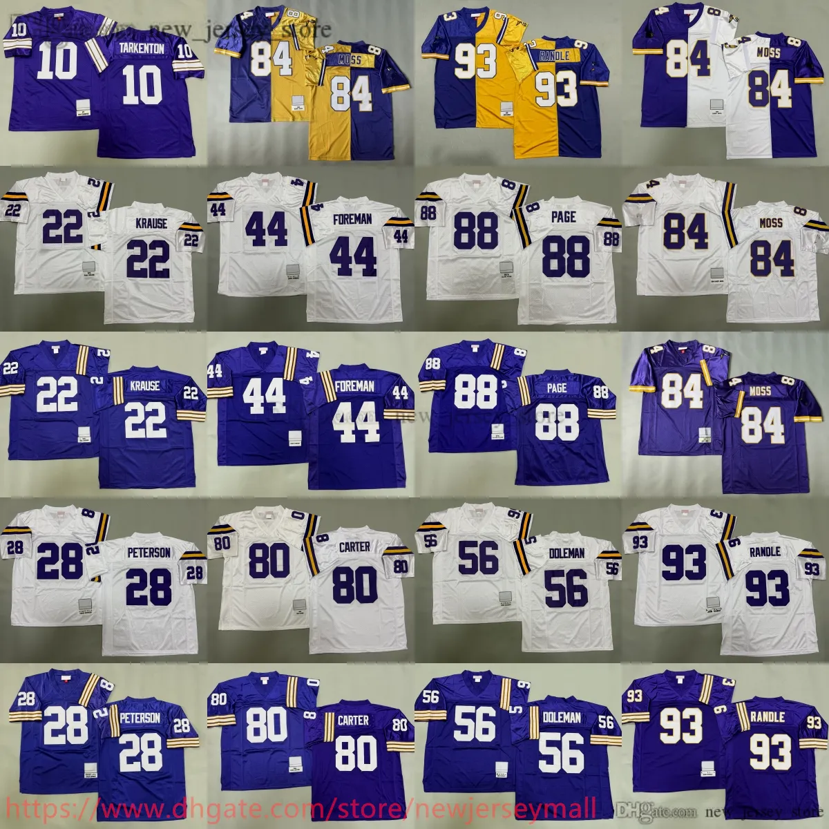 Throwback Football Jerseys Classic Retro NFL Player... From New_jersey ...