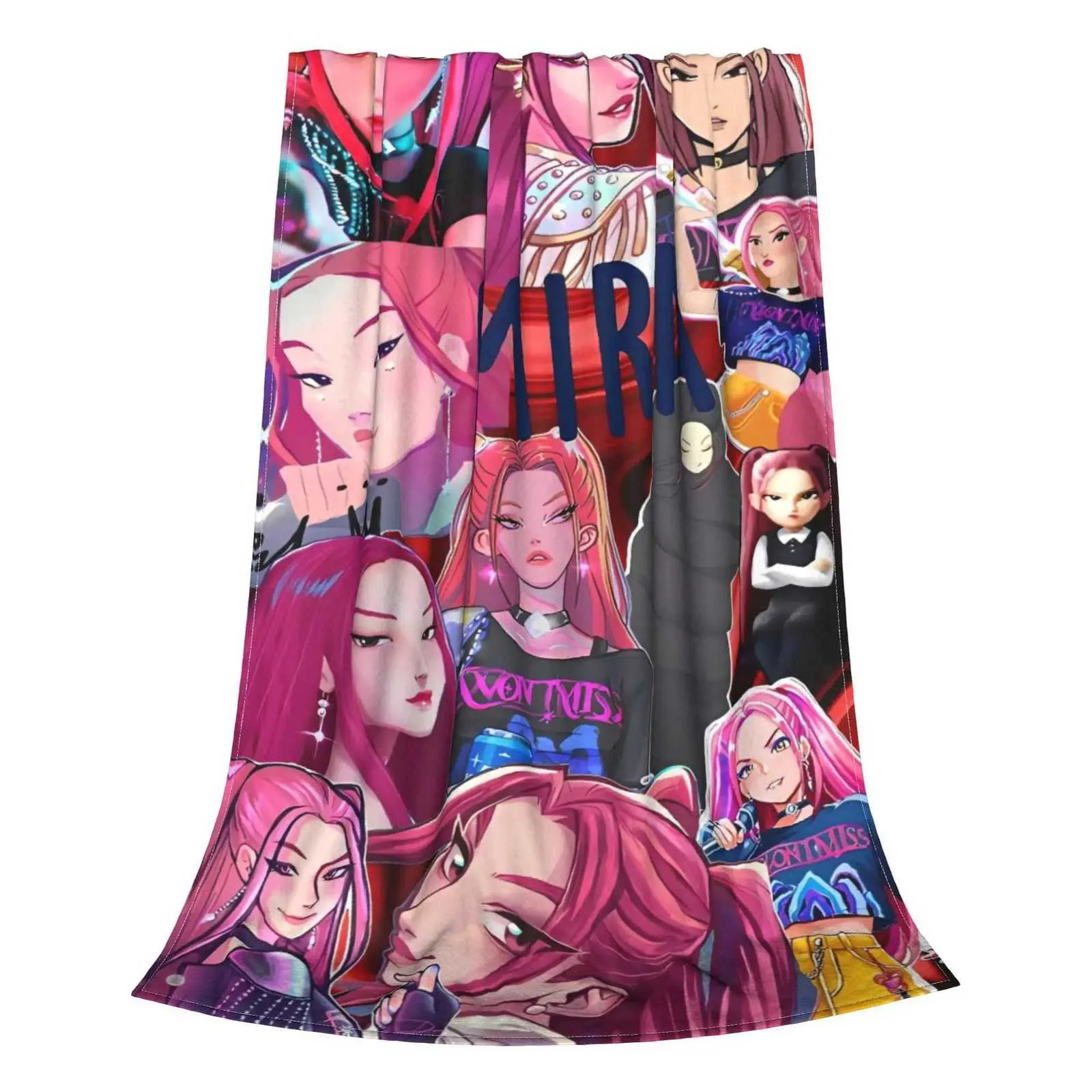 Huntrix KPop Demon Hunters Flannel Throw Blanket ... From Thousand ...