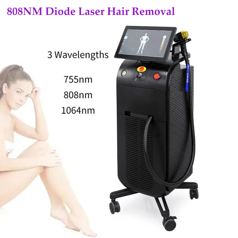 Advanced Cooling Ice Laser Hair Removal System: 755nm, 808nm, 1064nm ...