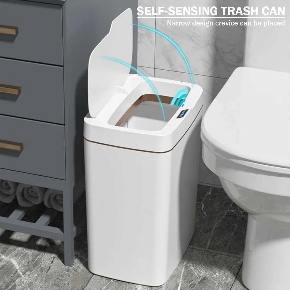 15/18/10L Sensor Rubbish Can Automatic One-Touch Waterproof Electric ...