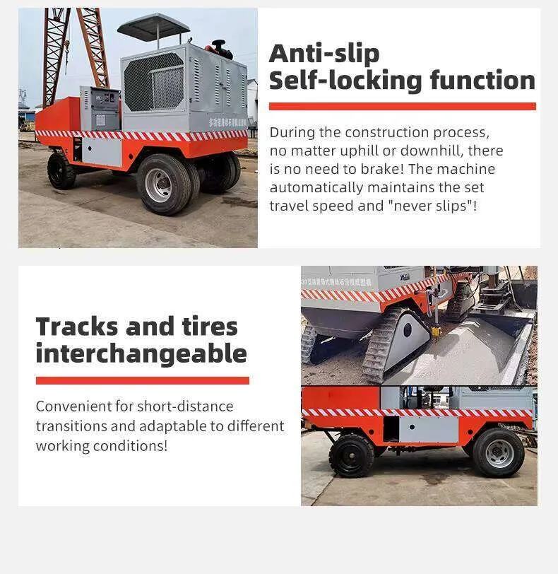 Concrete Pavement Machine Diesel Curb Stone SlipForming Machine with ...