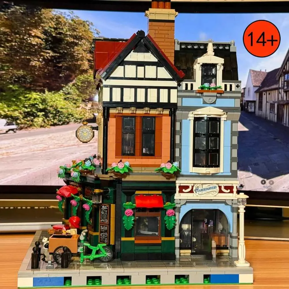 Street View Tudor Corner Building Blocks Set 3,Bricks For Room ...