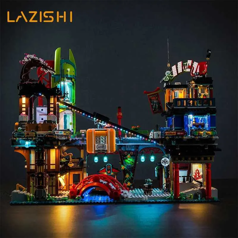 Lazishi LED Light Set for NINJAGO City Markets Building Block with ...