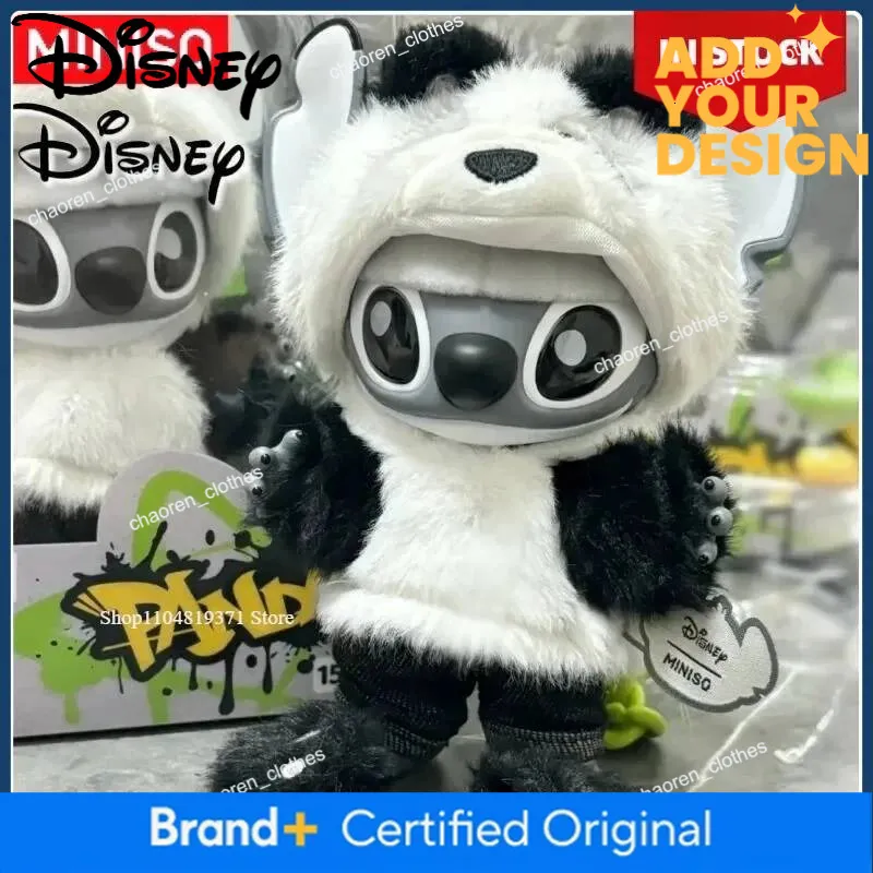 Custom Miniso Panda Soft Toy Disney Vinyl Stitch Panda Version Limited ...