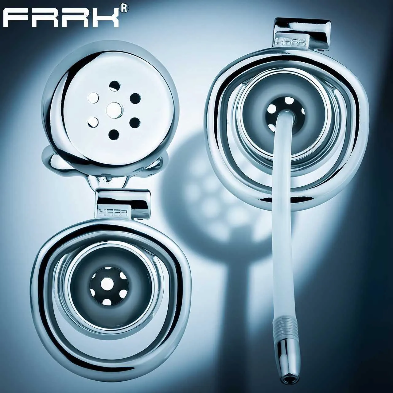 FRRK Stainless Steel Urethral Inverted Negative Chastity Cage With ...