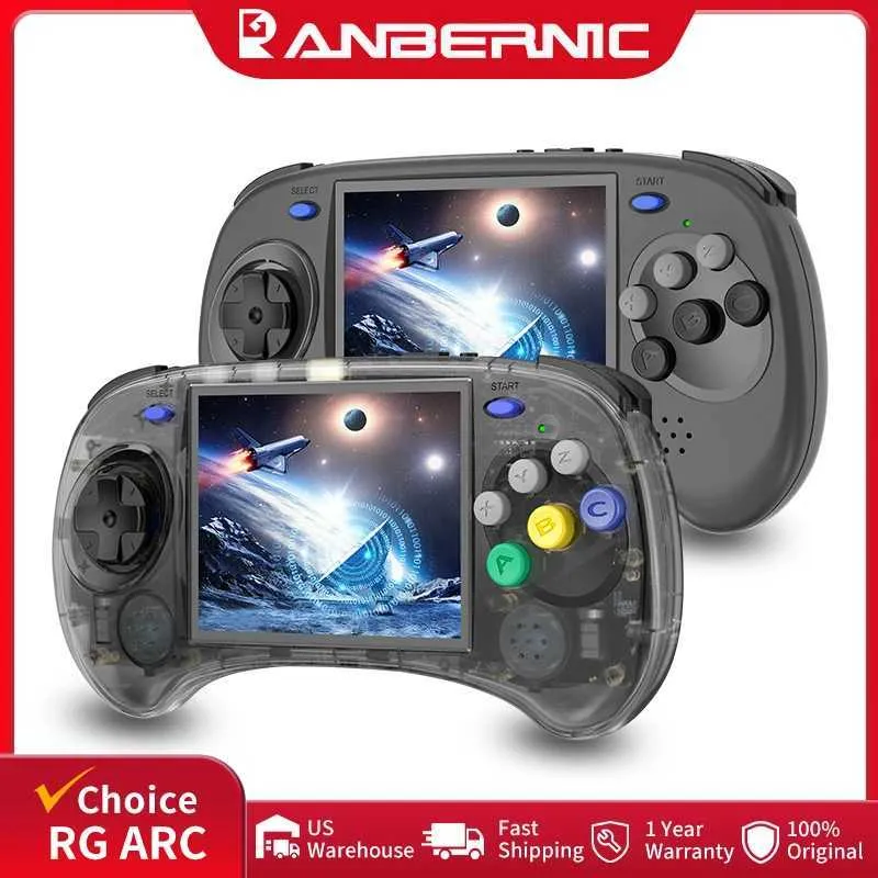 ANBERNIC RG ARC S Retro Handheld Game Console 40 Games, Six Button ...