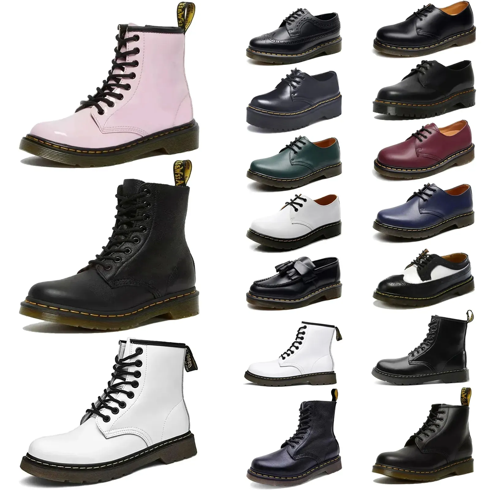 Wholesale Women's Designer Ankle Platform Doc Martens Mens Boots ...