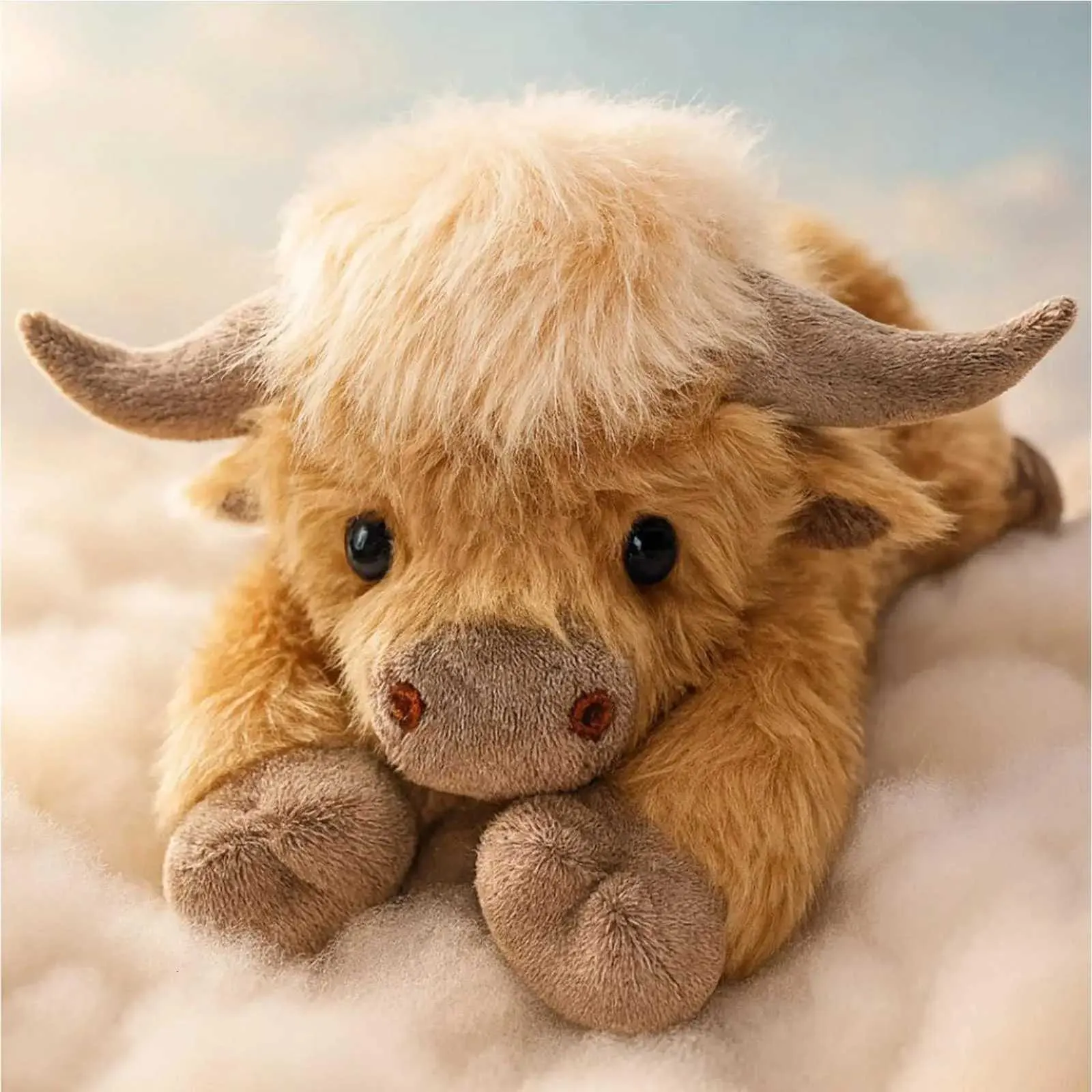 45cm Kaiis Cow Plush Pillow Weighted Stuffed Animal Cushion with PP ...