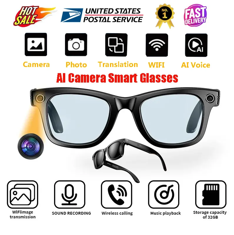Hochwertige AI Smartbrille Meta Brille Mit Kamera IP65 Wasserdicht ...