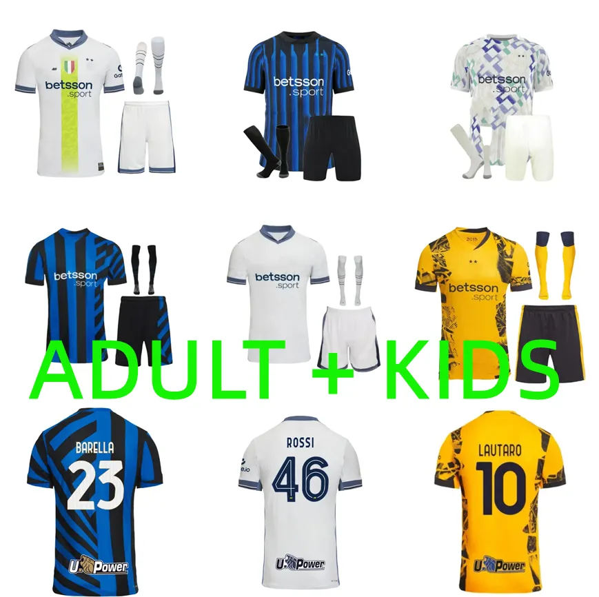 Inters Milan 2025 2026 Soccer Jerseys Men & Kids Football Kits With ...