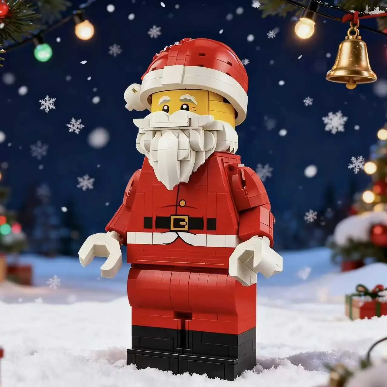 Large Santa Claus Building Blocks Toy Holiday Christmas Decoration Gift ...
