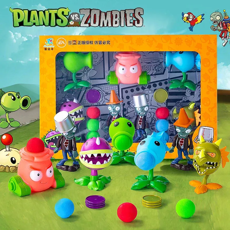 Plants Vs. Zombies Game Scene Figures: Soft Silicone Ornaments For Boys' Birthday Gift From Jmwg ...