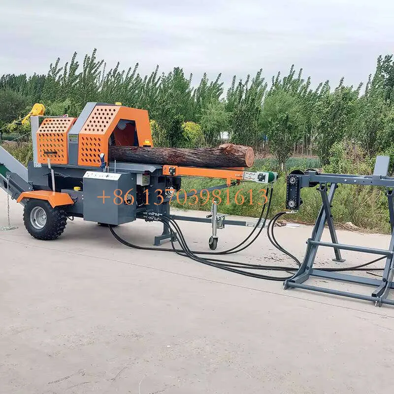 Industrial 50 Ton Diesel Log Splitter Heavy Duty Wood Splitting Machine ...