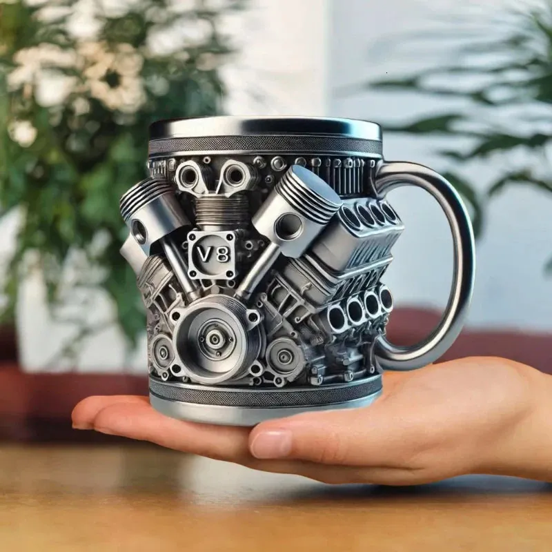 3D Car Engine Cup Resin Coffee V6V8 Handmade Unique... From Xue009, $18 ...