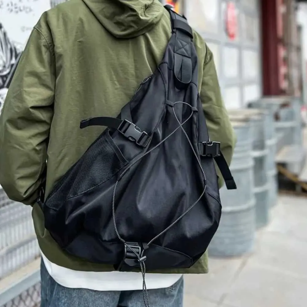 Mens Waterproof PU Crossbody Bag with Zipper Closure Mini Size for ...