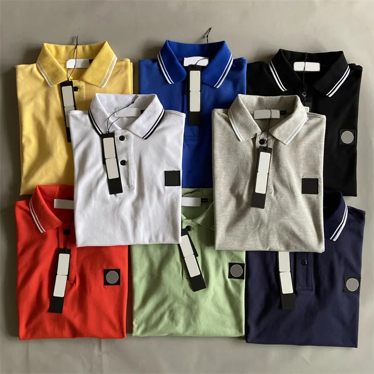 Designer Polo Shirts Men Premium Cotton Short Sleeve Polo Shirts, Mens ...