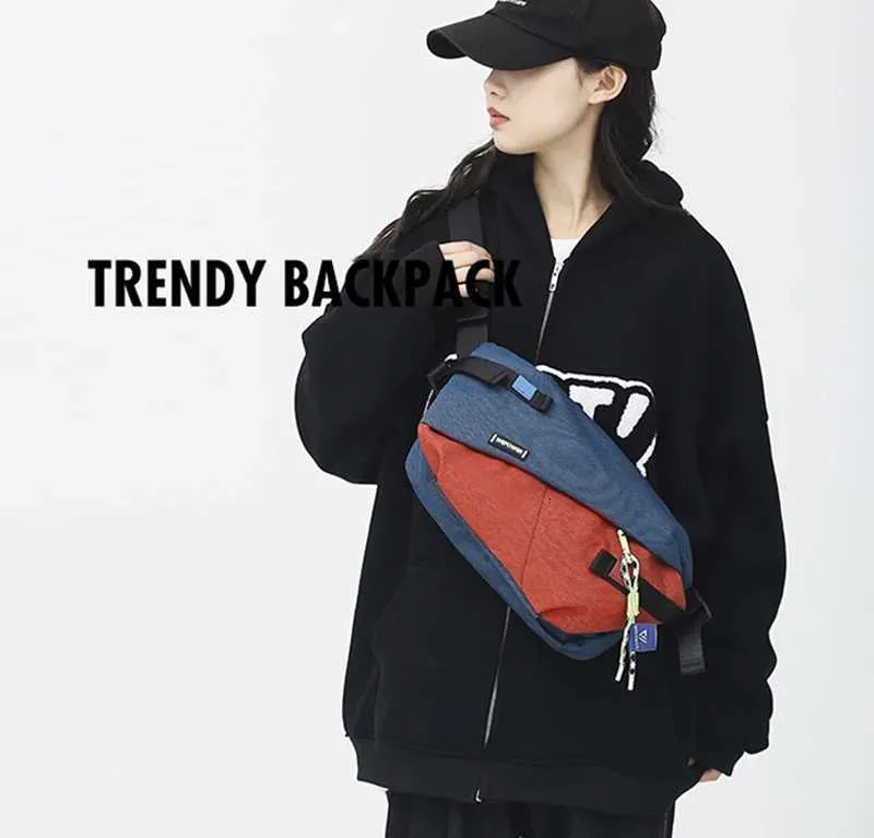 Men's Waist Pack Mini 31 in PU Zipper Closure Plain Pattern Casual ...