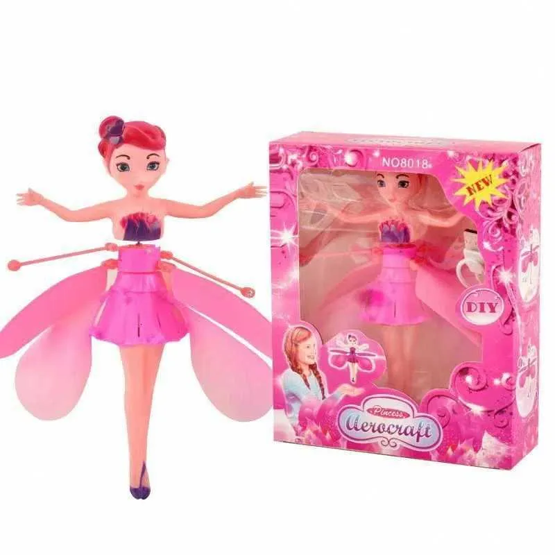 Flying Doll Toy Rotating Luminous Helicopter with Gesture Induction ...