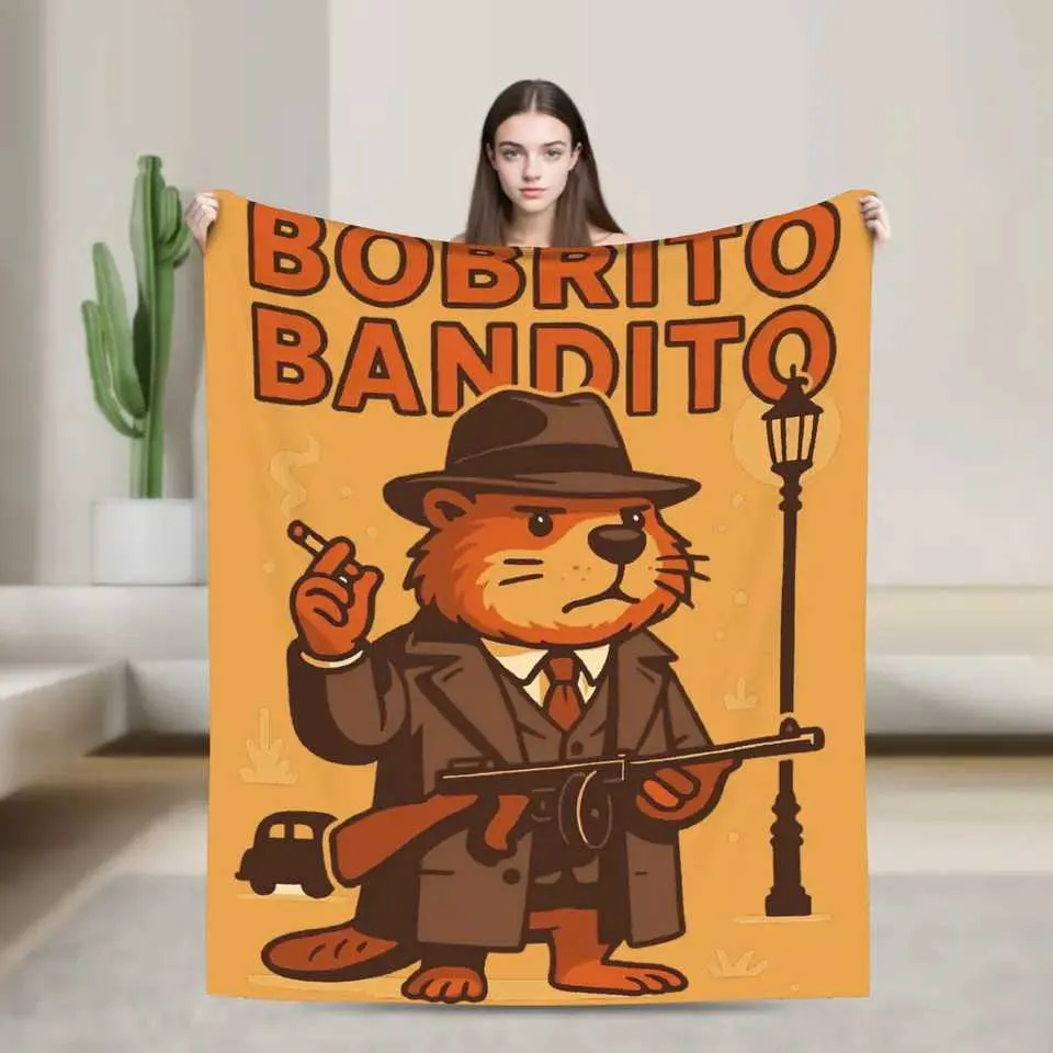 Bobrito Bandito Itan Brainrot Memes Pixel Blanket Super Warm Plush ...