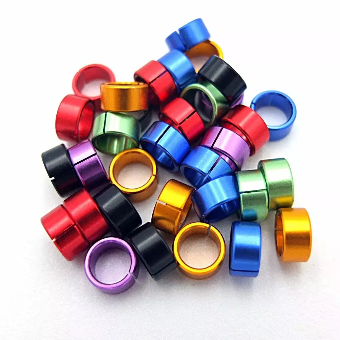 2.6mm~9.0mm Unmarked Aluminum Split Bird Leg Rings For Newborn 10 Days ...
