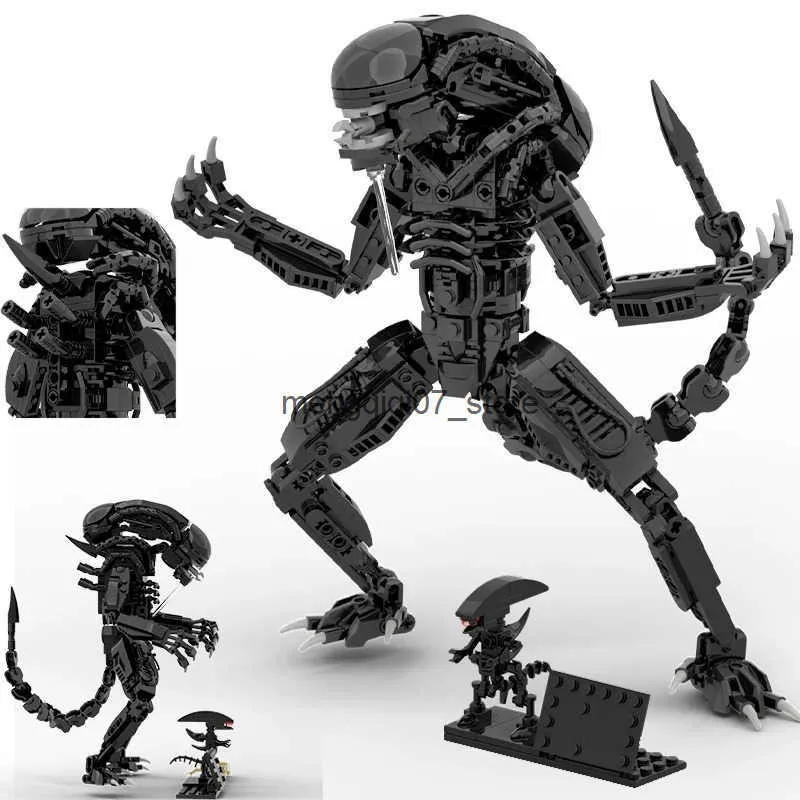 New MOC Alien Falling Monster Building Block Alien Action Picture Toy ...