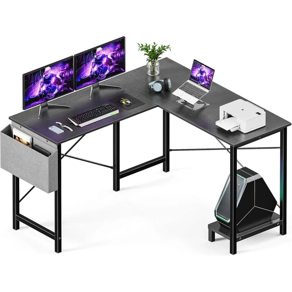 Reversible L Shaped Gaming Computer Desk Amazon For Living Room, Study ...