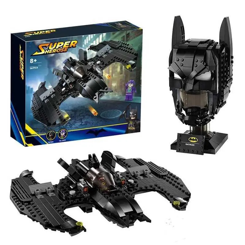 Building Blocks Batmobile Supercar Model Set Classic Motorcycle Chariot ...