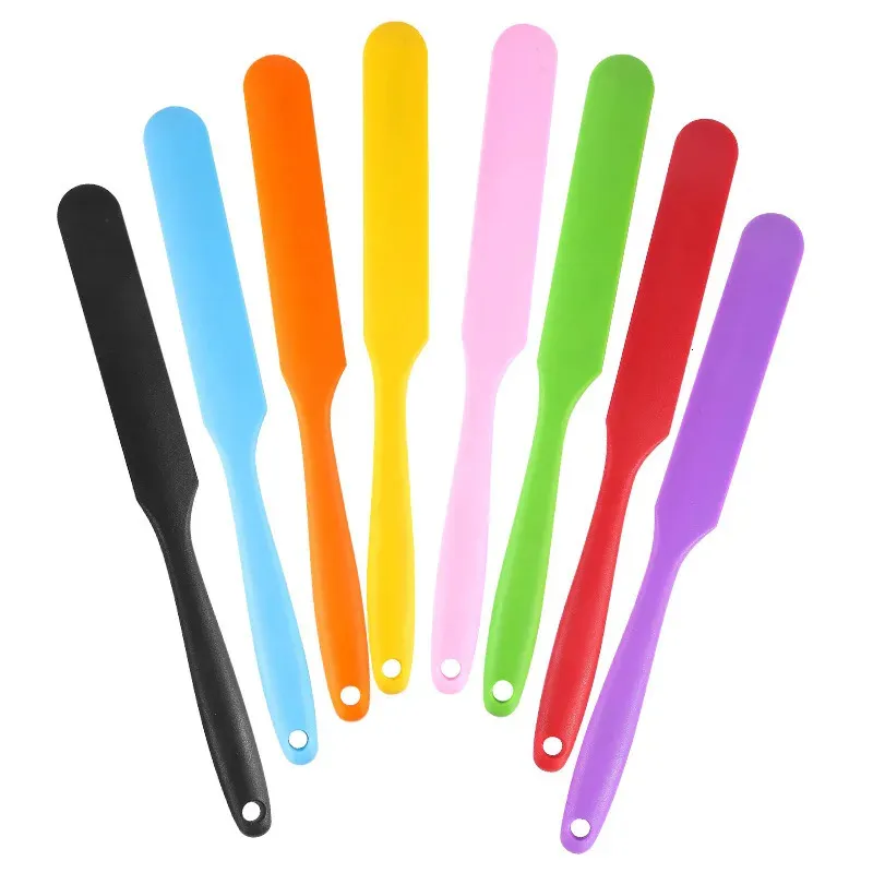 High Temperature Resistant Silicone Long Spatula, Multi-Color Cream ...