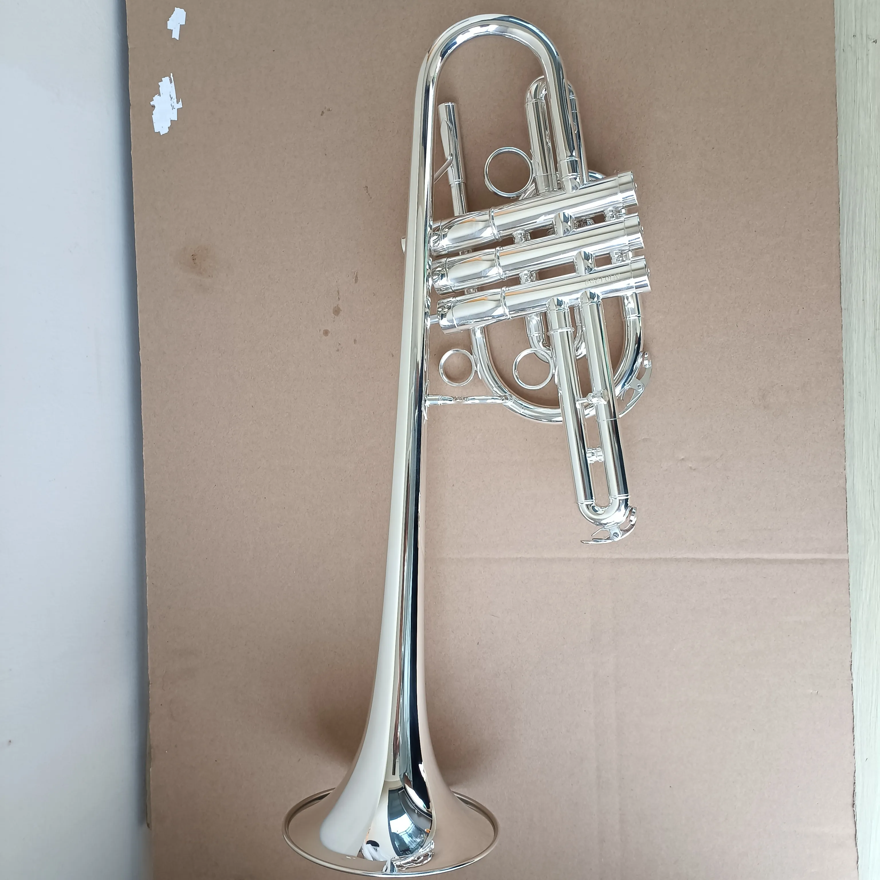 Professional B Key Silver Plated Marching Trumpet With Premium Case And ...