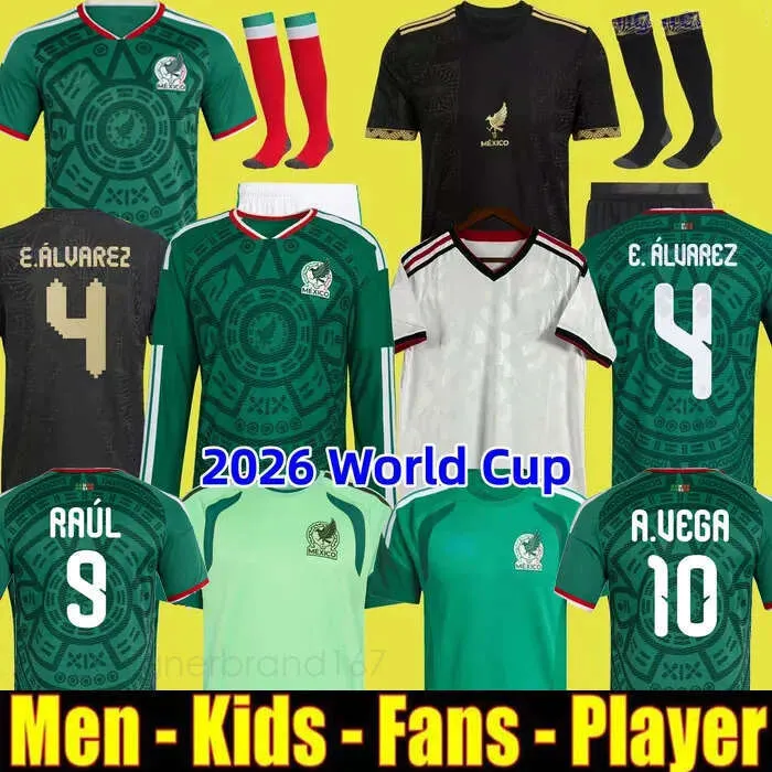 2026 2027 Mexico World Cup QUALIFIERS Mexico Soccer Kit With Raul ...