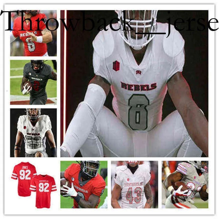 Custom UNLV Rebels College Wales Football Top Featuring Max Gilliam ...