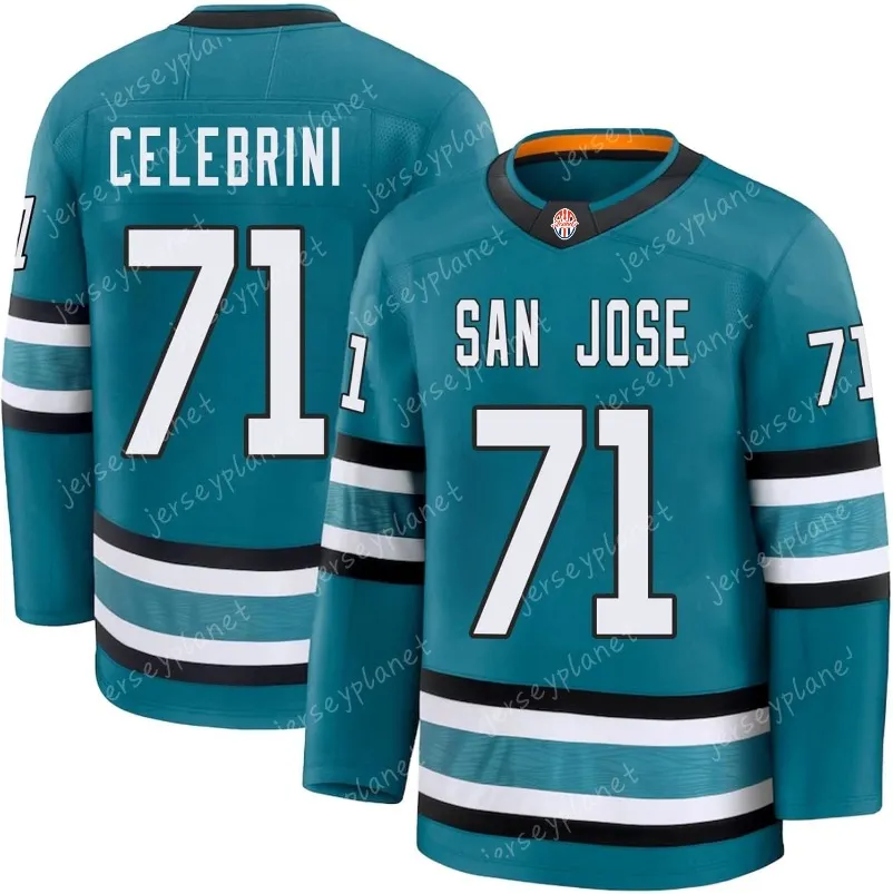Macklin Celebrini 2025 26 Throwback Hockey Jersey Custom Double ...