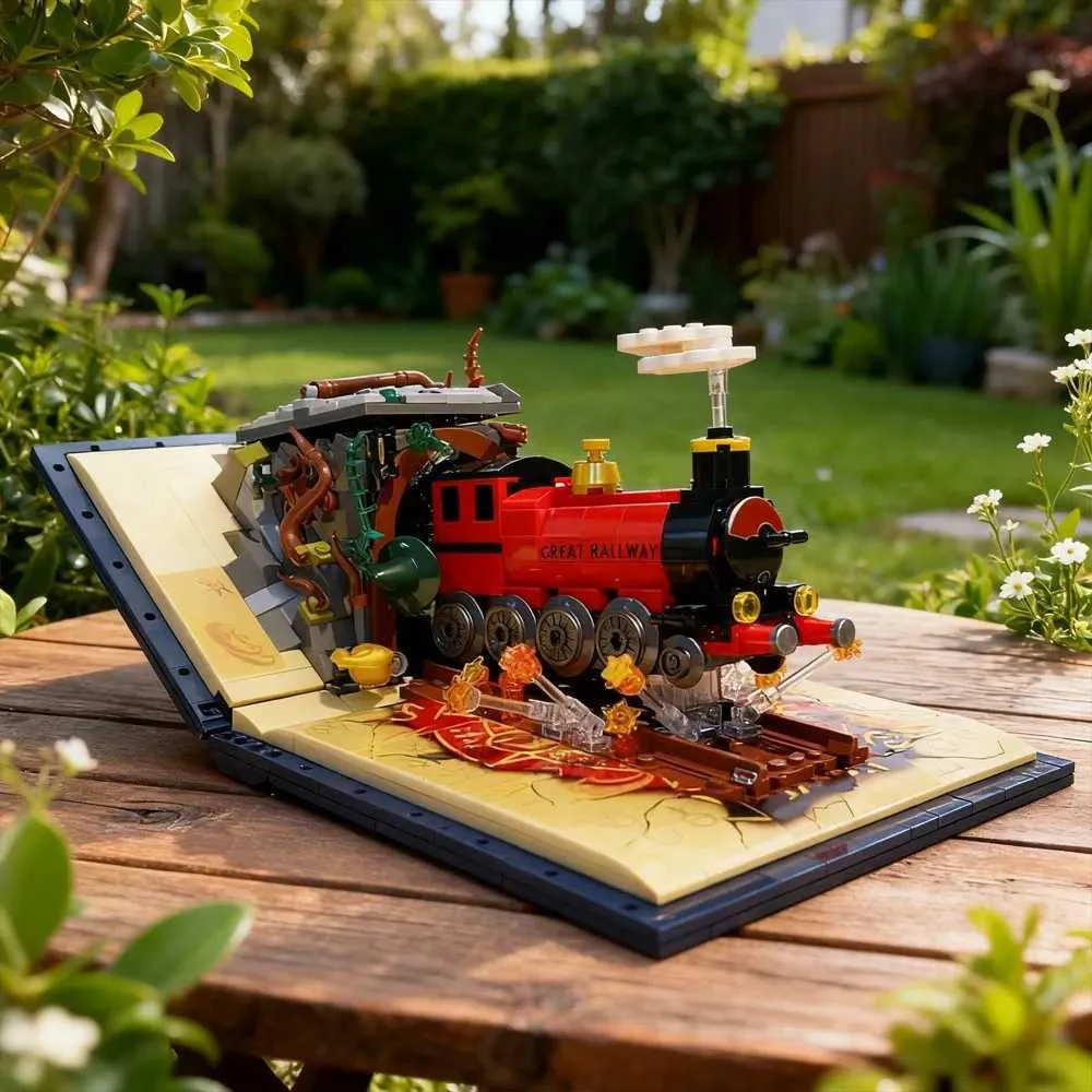 Wooden Magic World Building Block Book Assembly Toys Model JJ9059 from ...