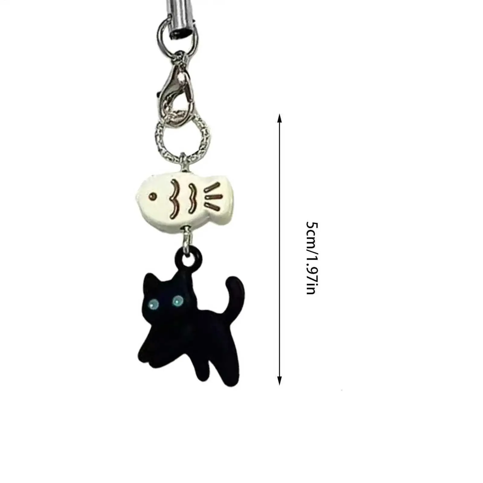 Cartoon Cat Pendant Phone Lanyard Plush Bracelet for Mobile Phones and ...