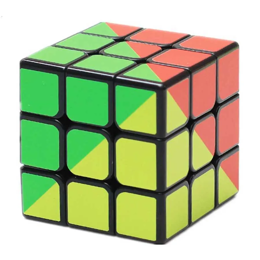 3x3 Rainbow Cube Four Colors 3x3x3 Magic Cube Plastic Educational Toy ...