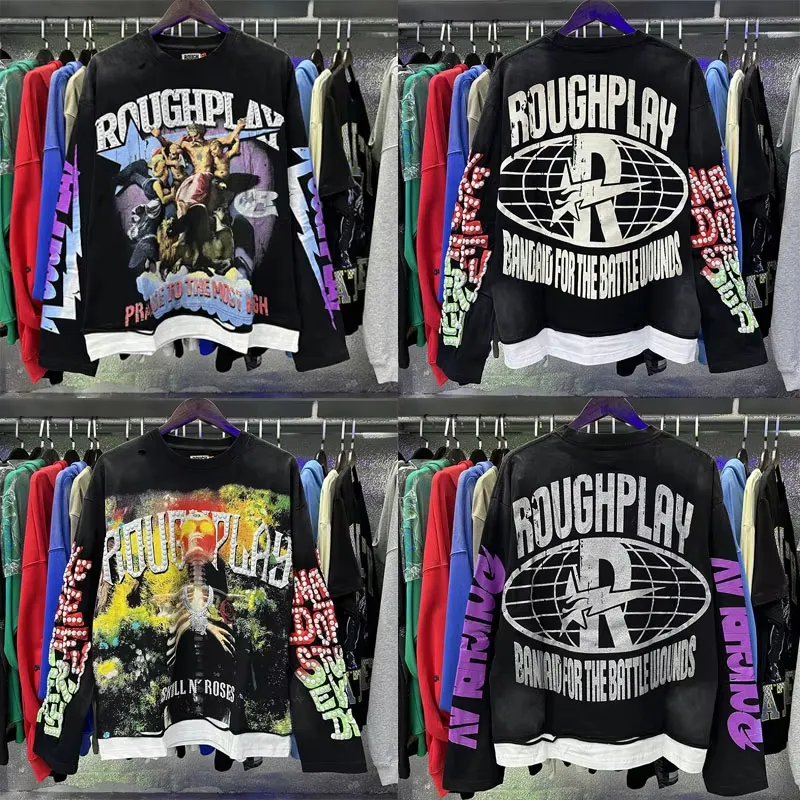 Men's Long Sleeve Skull Skeleton Print T-Shirt in Cotton Blend for ...