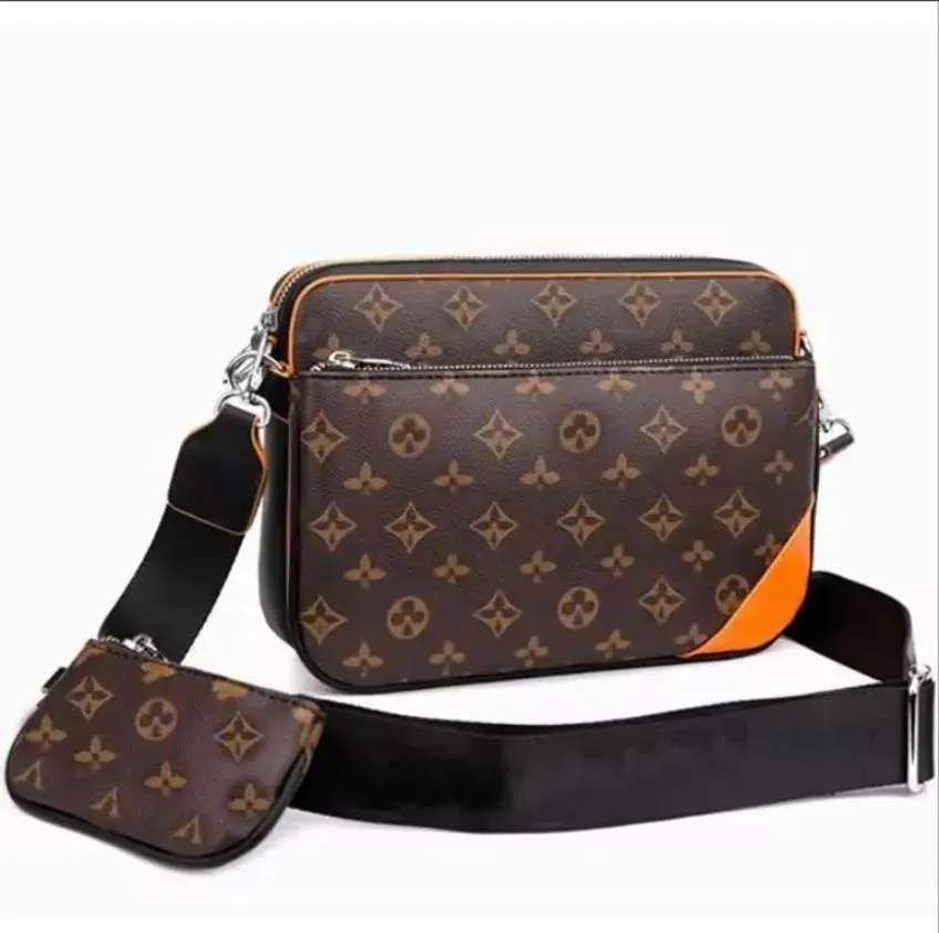 12A Leather Crossbody Wallets Patchwork Tote Bag Purse For Men And ...