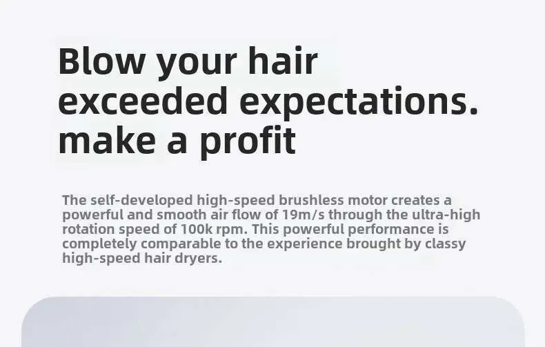 Compact High-Speed Hair Dryer - Lightweight And Portable For Home Use ...