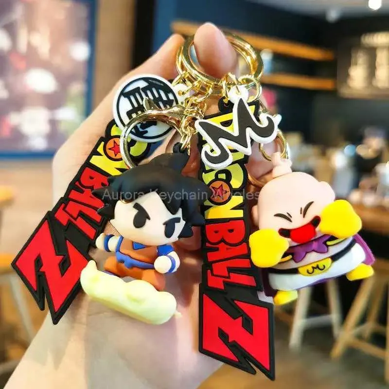 Anime Kawaii Dragon Ball Keychain Z Super Saiyan Son Goku Bulma Broly ...