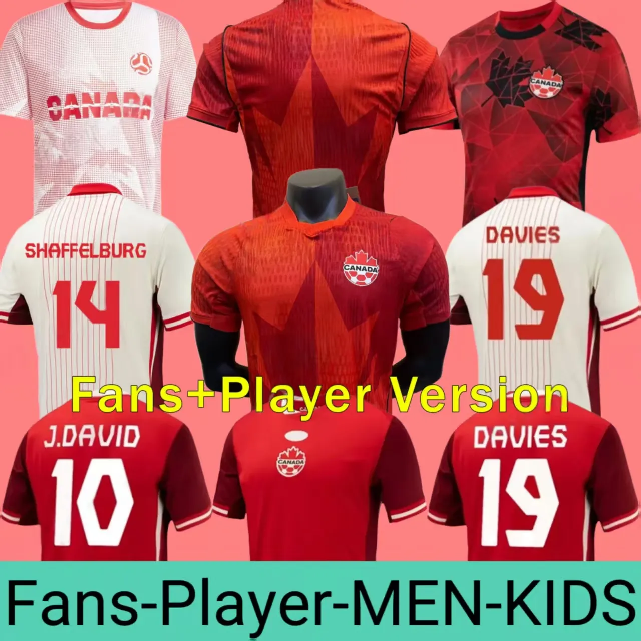 Canada Soccer Jerseys 2026 Men, Women & Kids National Team Uniforms ...