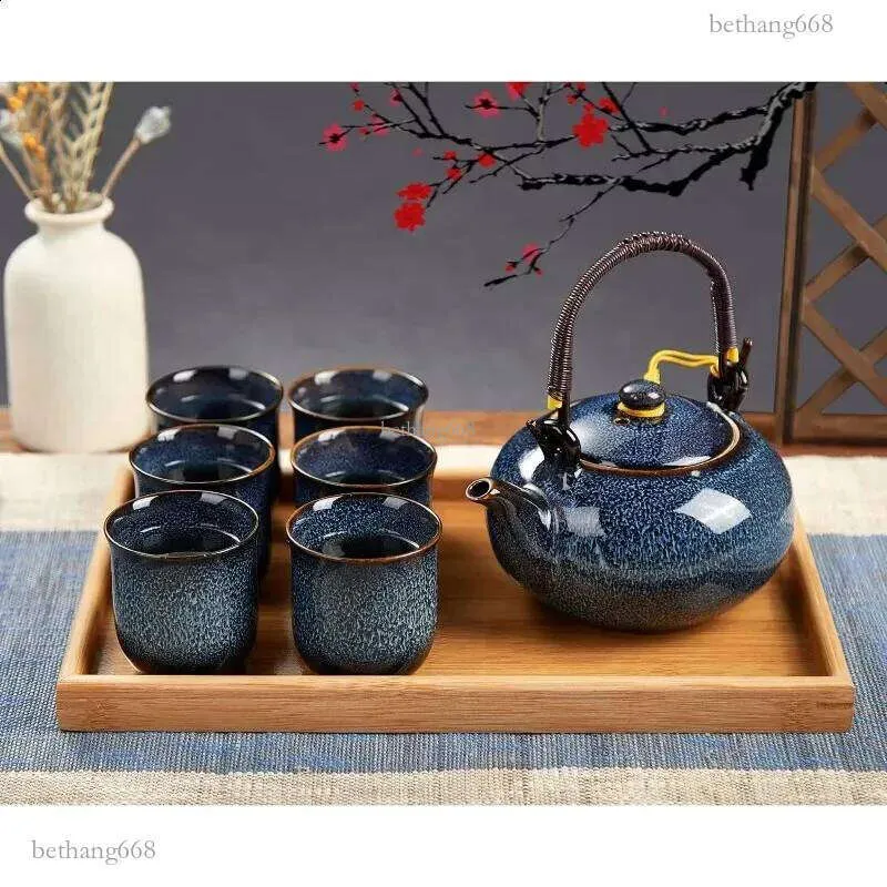 Japanese Tea Set For 6 Kiln Altered Glaze Porcelain... From Bethang668 ...