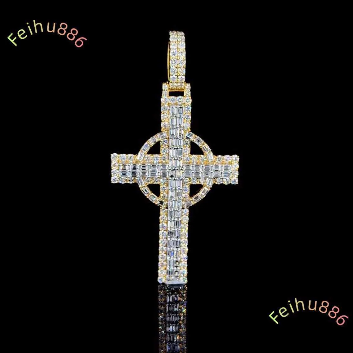 Mens Letter T Pendant Necklace with White Moissanite Diamond in 925 ...