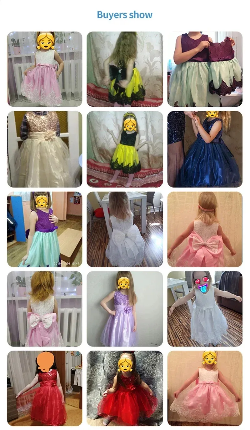 Children's Flower Tutu Dress for 110 Year Old Girl, Wedding Birthday ...