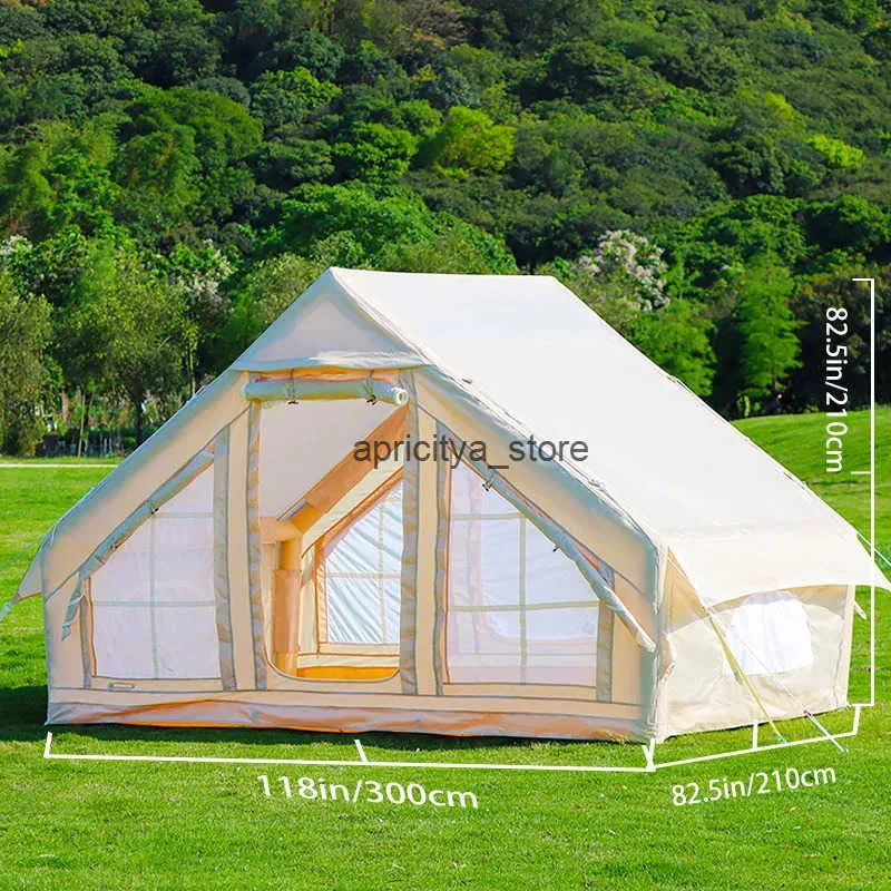 Camping Inflatable Tent with Manual Pump, 4 Season, Easy to Install ...