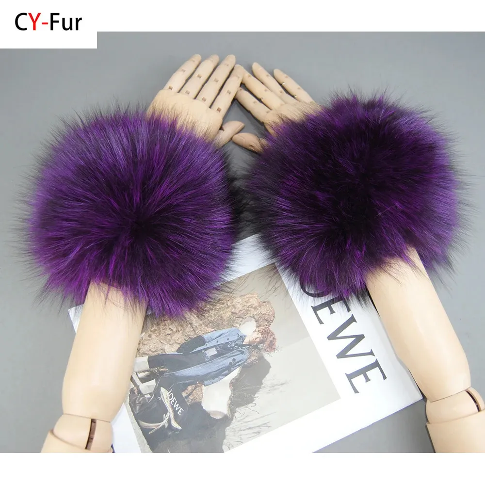 High Quality 25 Style Fur Cuff Arm Warmer Leather Cuff Bracelet For ...