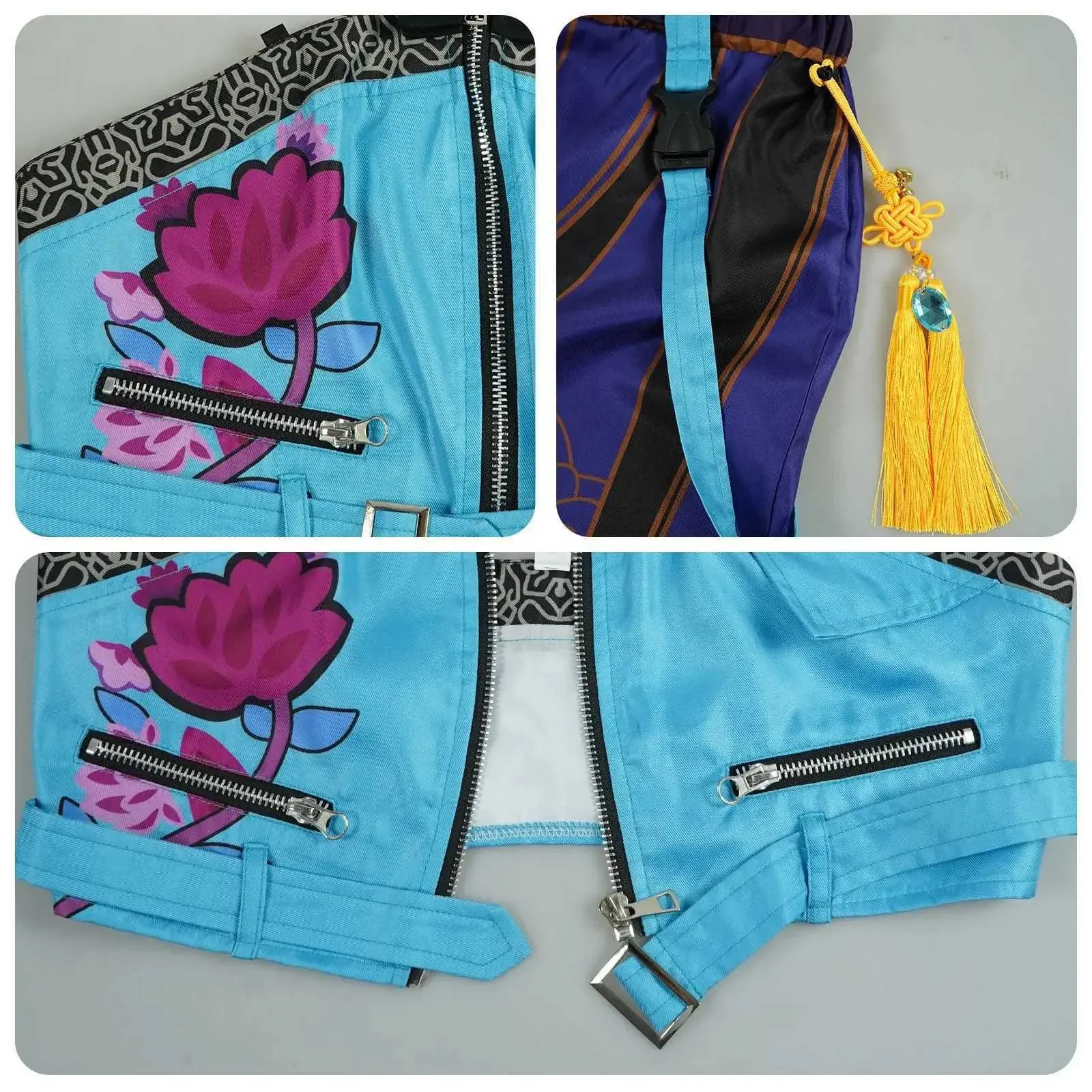 Zoey K-pop Demon Hunter Cosplay Costume Colorful Knit Uniform Dress for ...