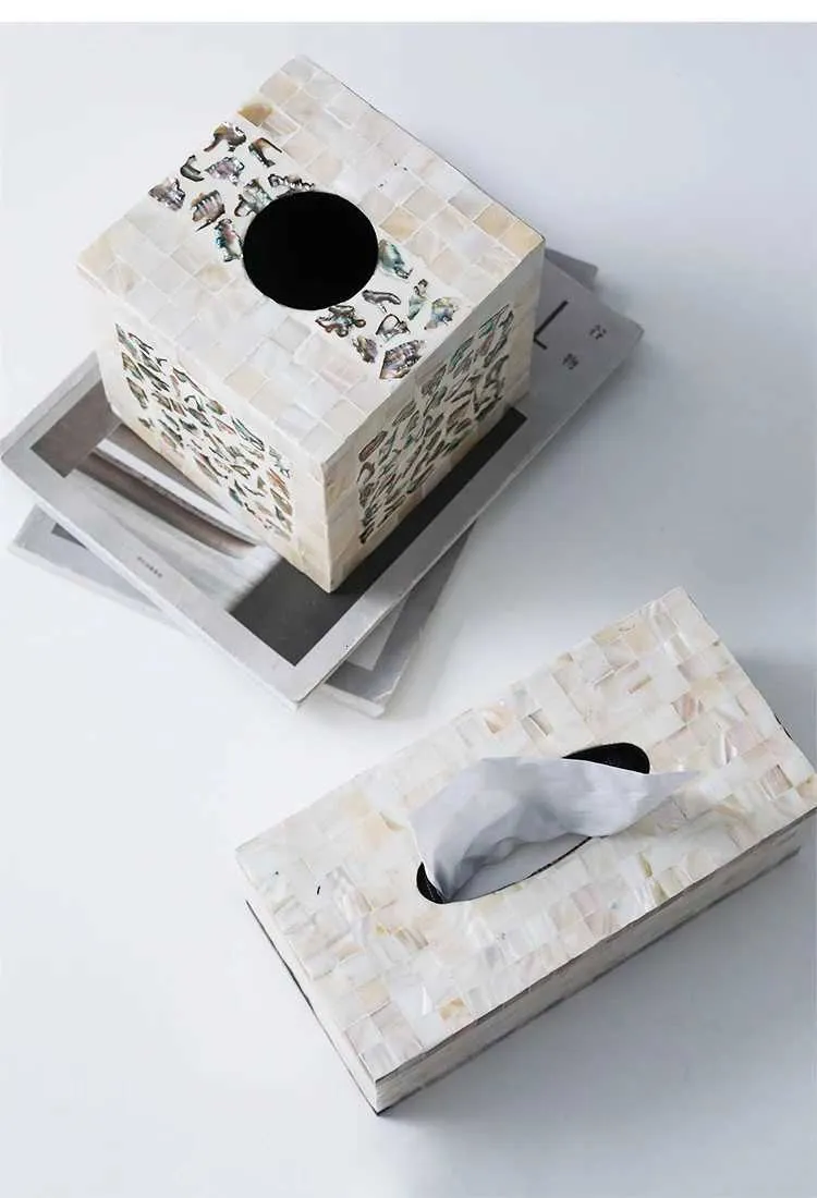 Square Wooden Tissue Box Plastic Napkin Dispenser with Lid for ...